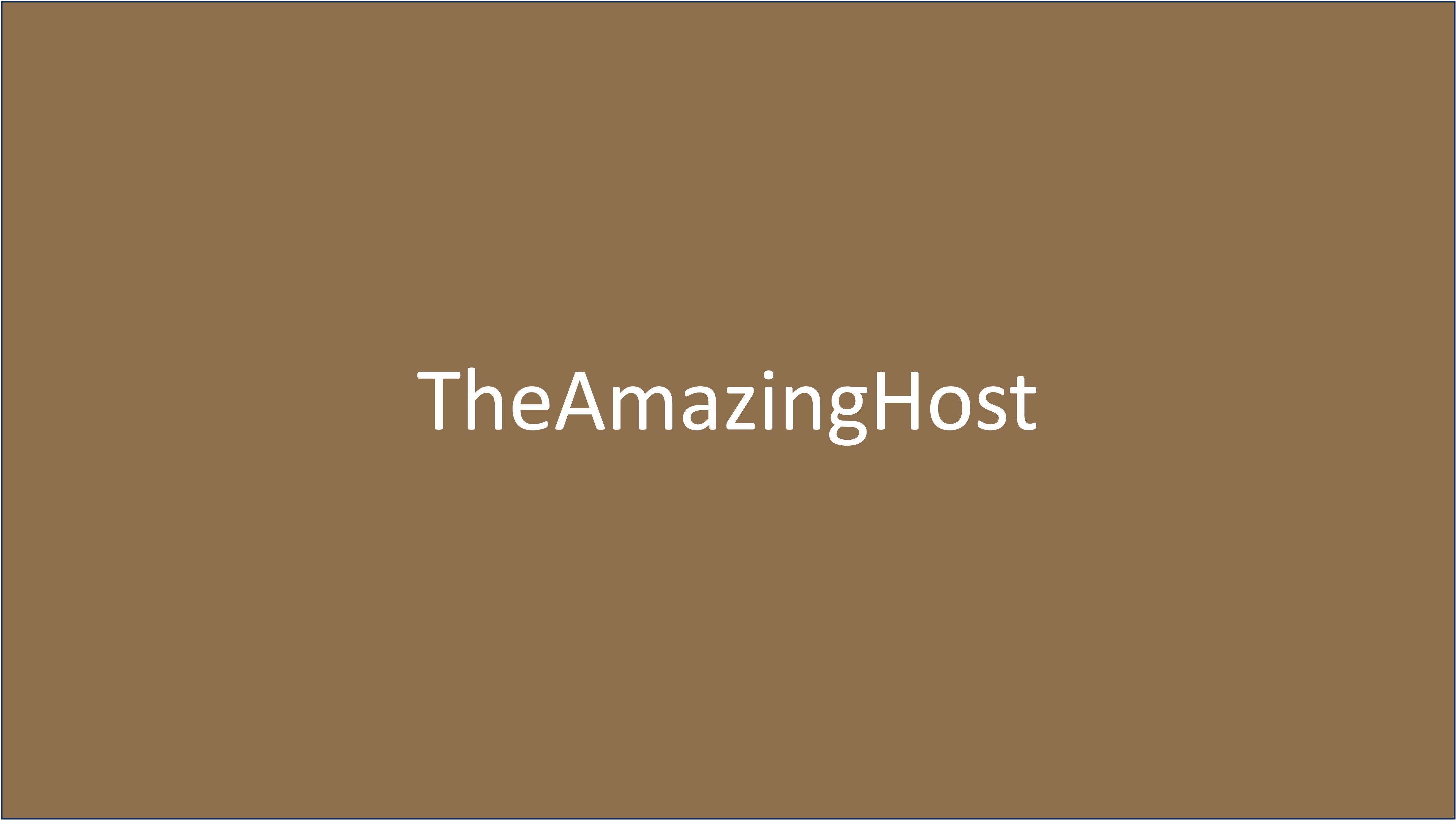 The Amazing Host